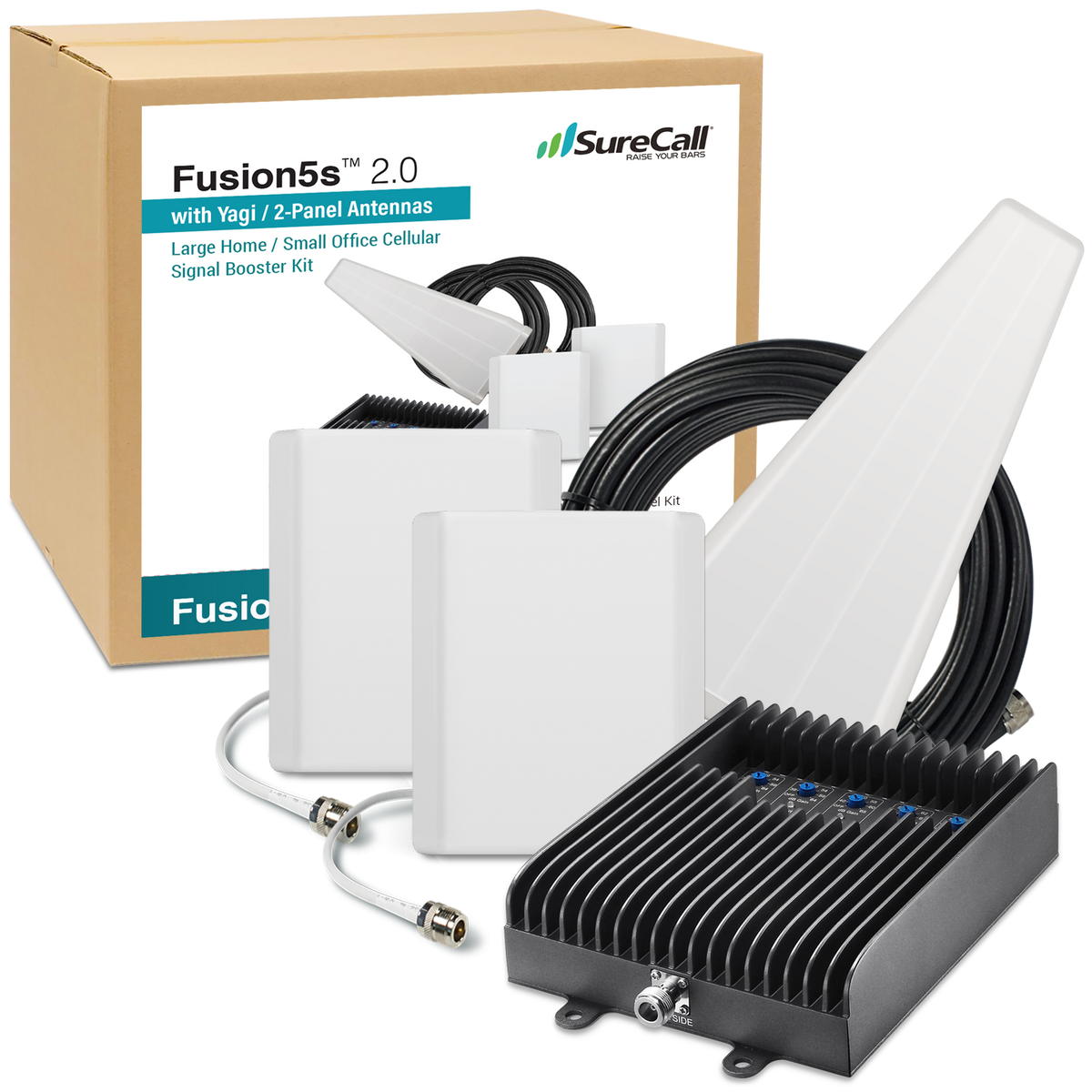 SureCall Fusion5s Cell Signal Booster 2 Indoor Antennas for Home ...